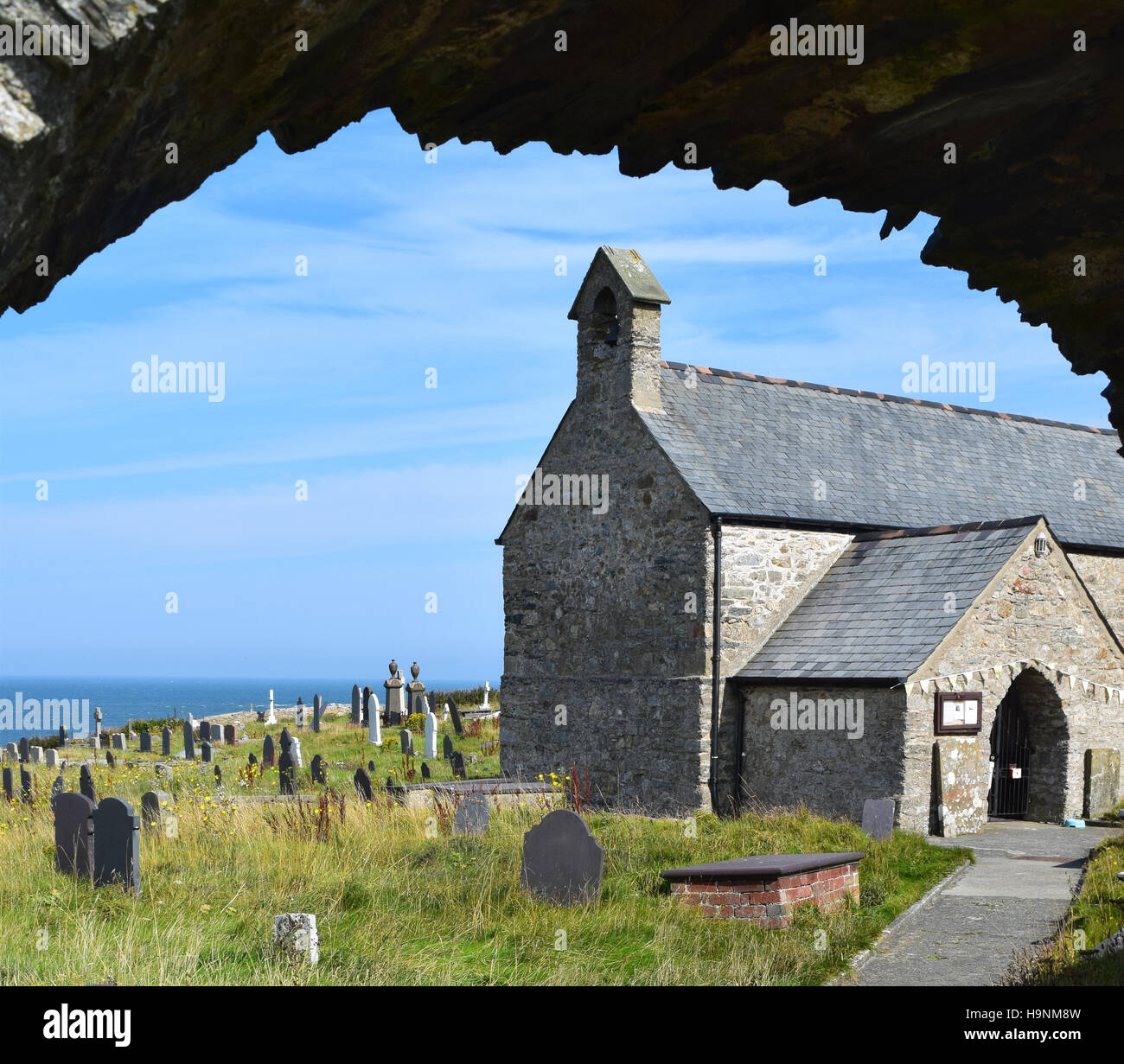 Llanbadrig Church, Cemaes, Anglesey Stock Photo - Alamy
