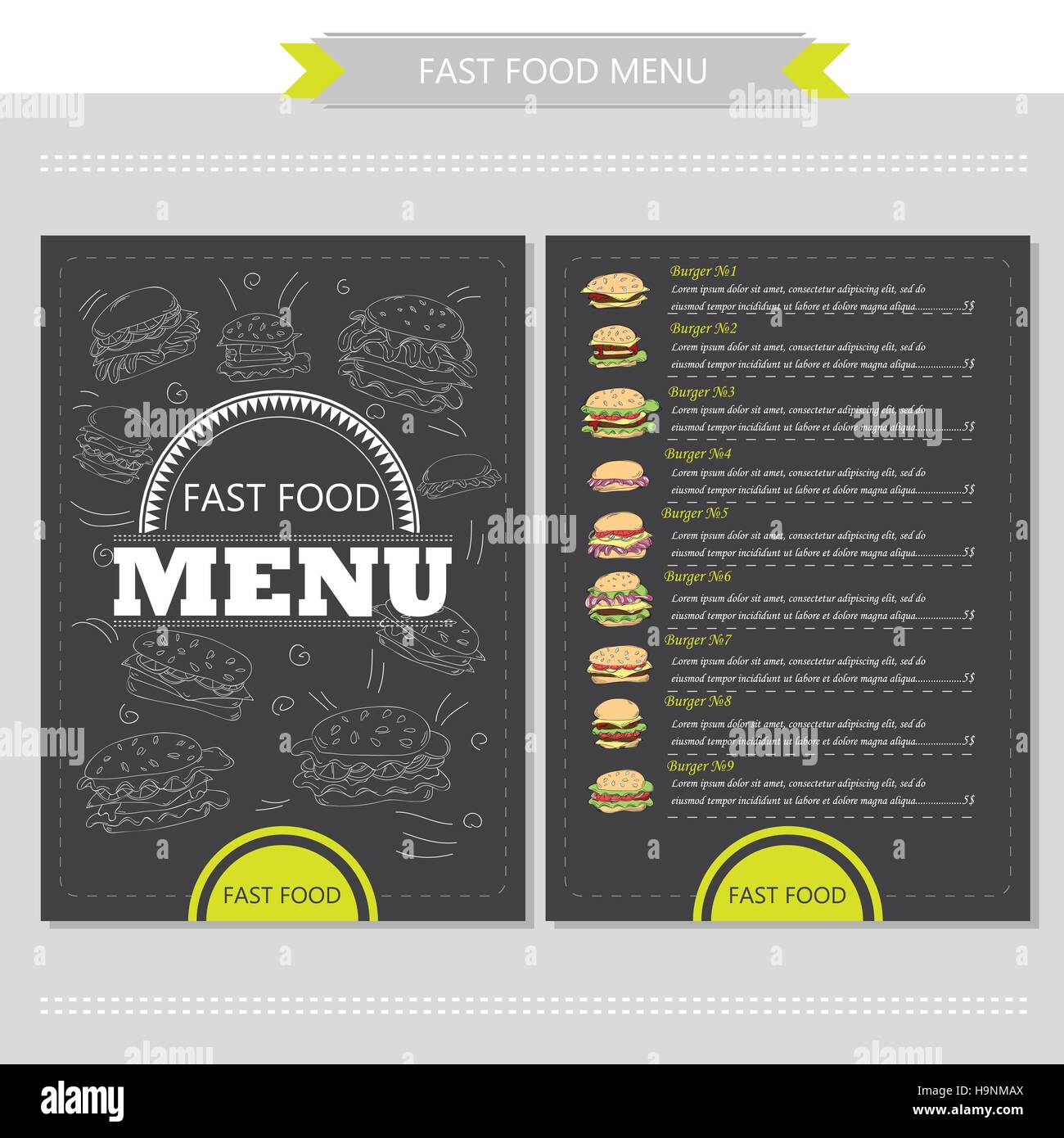 Restaurant sandwich board Stock Vector Images - Alamy