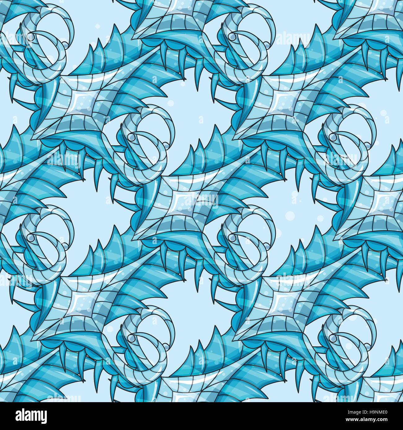 Seamless abstract pattern ice element - vector illustration Stock ...