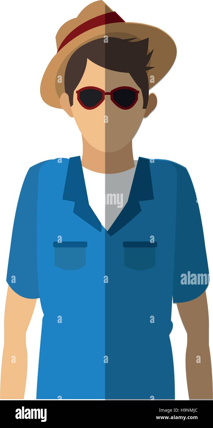 Isolated tourist man design Stock Vector Image & Art - Alamy