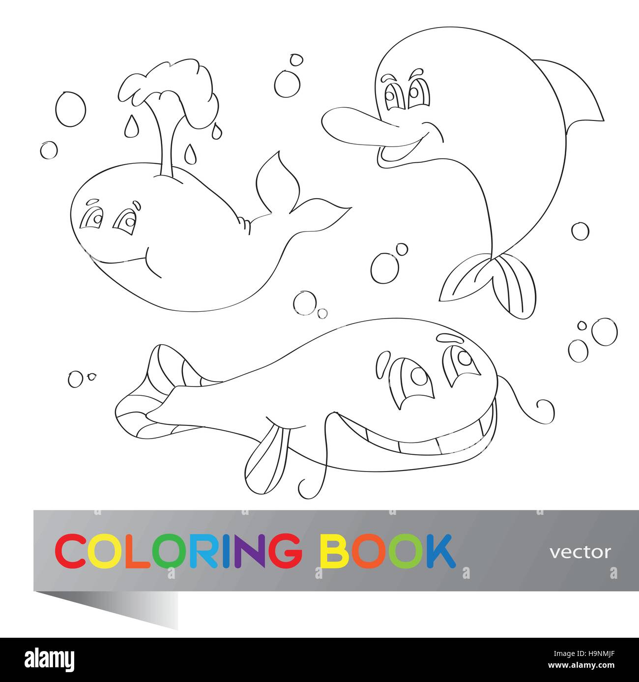 Under the sea coloring Cut Out Stock Images & Pictures - Alamy