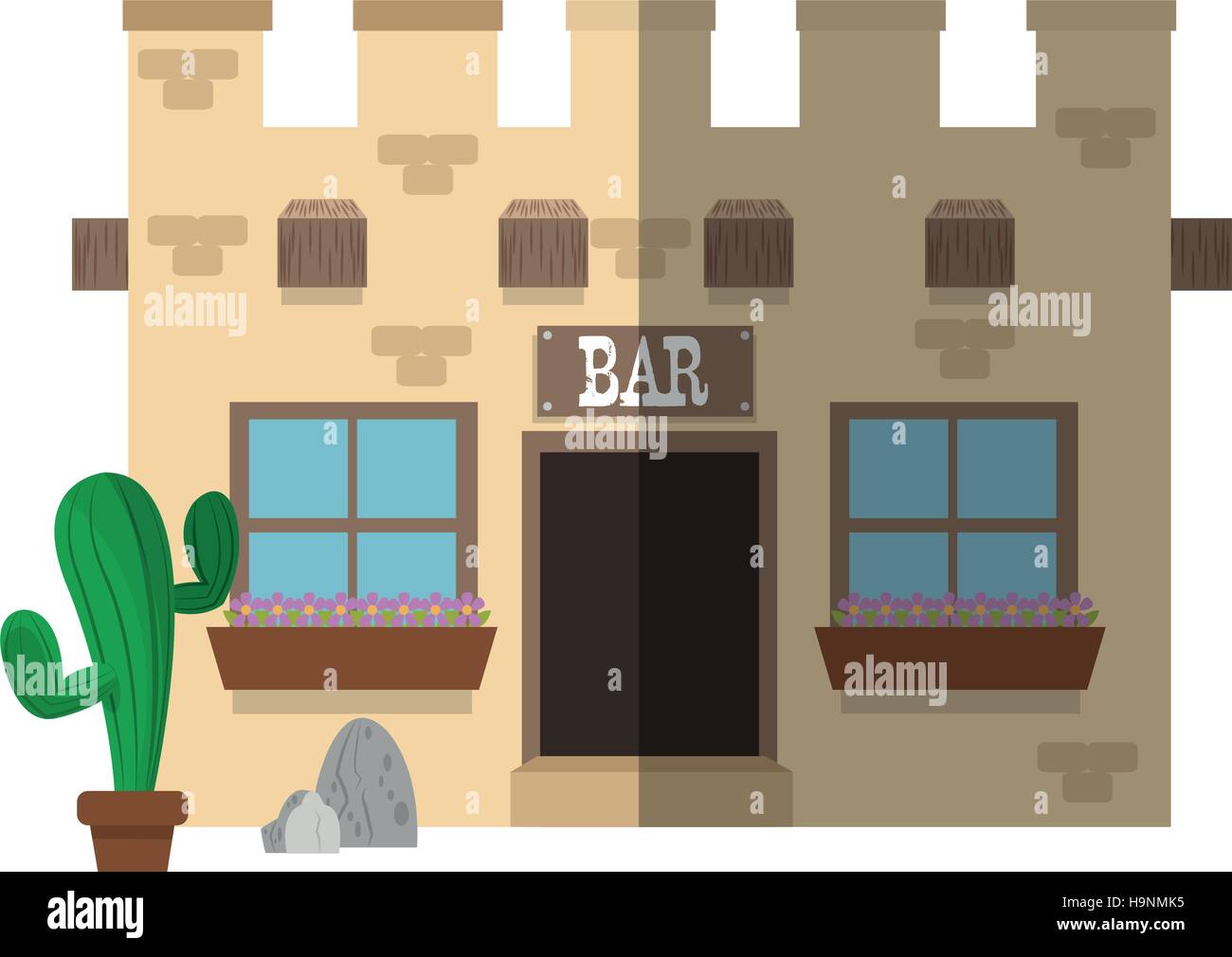 Isolated mexican building design Stock Vector Image & Art - Alamy