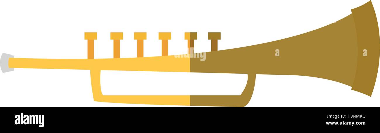 Isolated trumpet instrument design Stock Vector Image & Art - Alamy