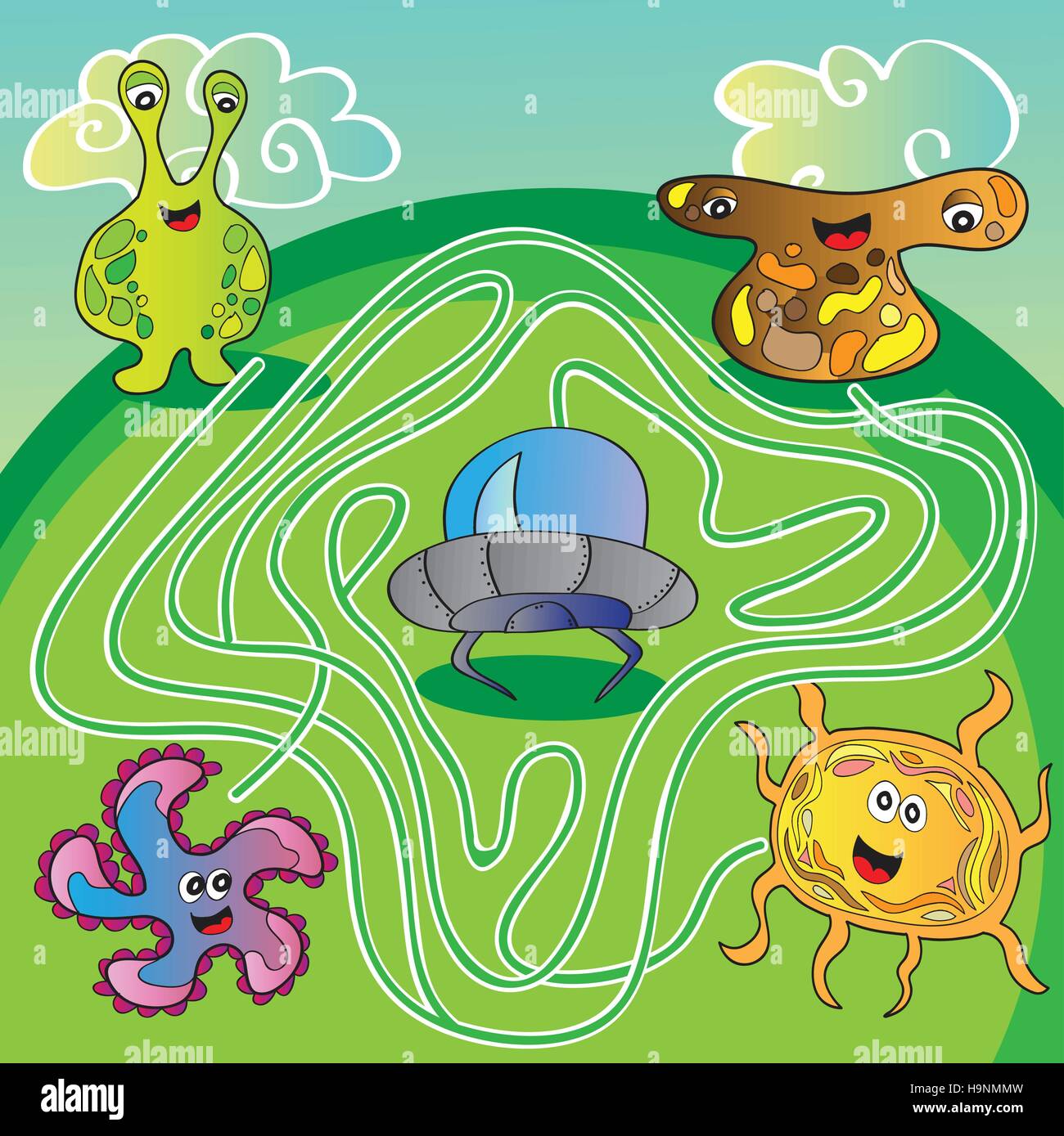 Maze Game Round Stock Photos & Maze Game Round Stock Images - Alamy