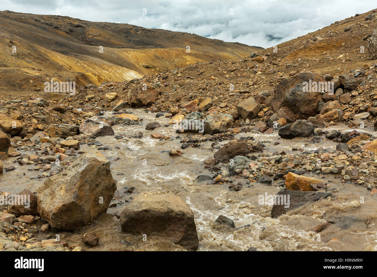Stream from melting glaciers on hi-res stock photography and images - Alamy