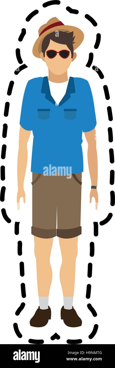Isolated tourist man design Stock Vector Image & Art - Alamy