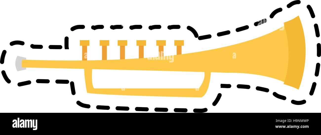 Isolated trumpet instrument design Stock Vector Image & Art - Alamy