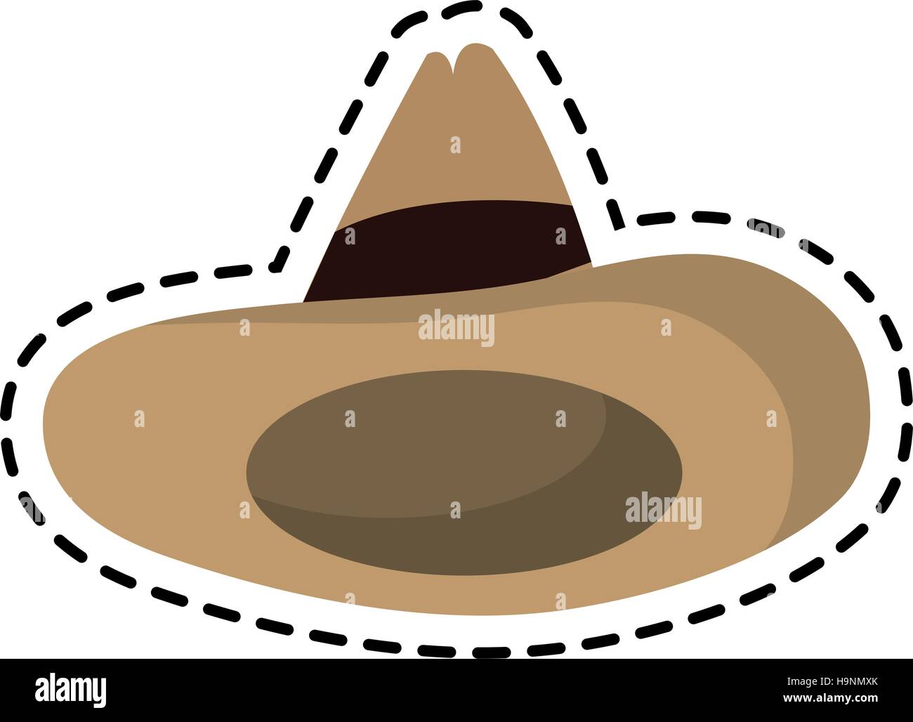 Isolated mexican hat design Stock Vector Image & Art - Alamy