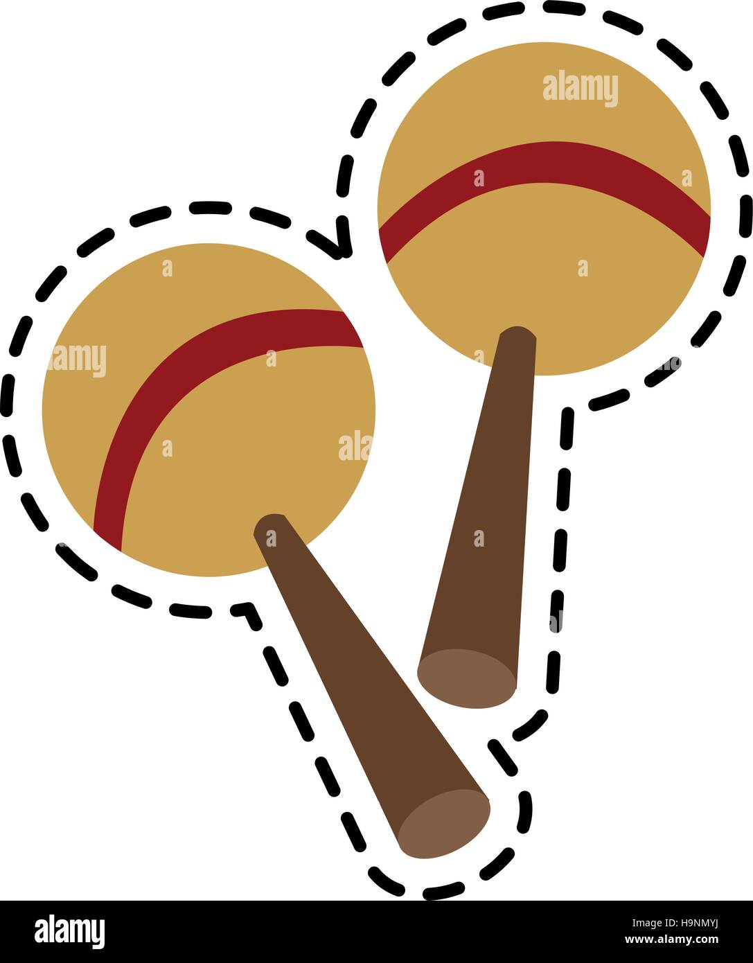Isolated maraca instrument design Stock Vector Image & Art - Alamy