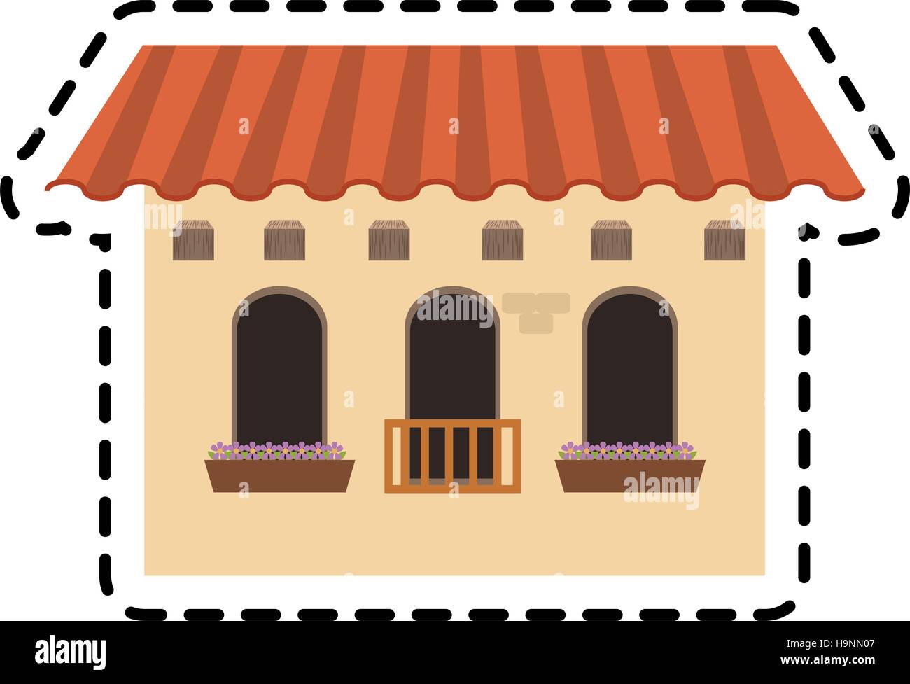 Isolated mexican building design Stock Vector Image & Art - Alamy