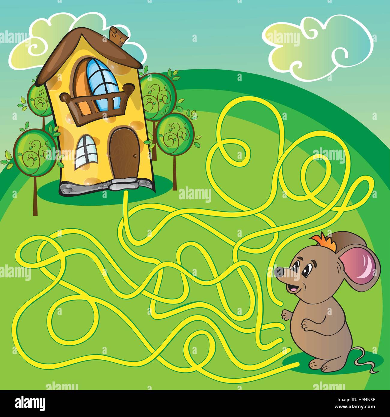 Mouse maze cheese hi-res stock photography and images - Alamy