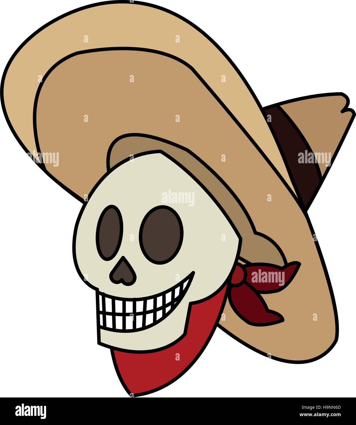 Isolated mexican male skull design Stock Vector Image & Art - Alamy