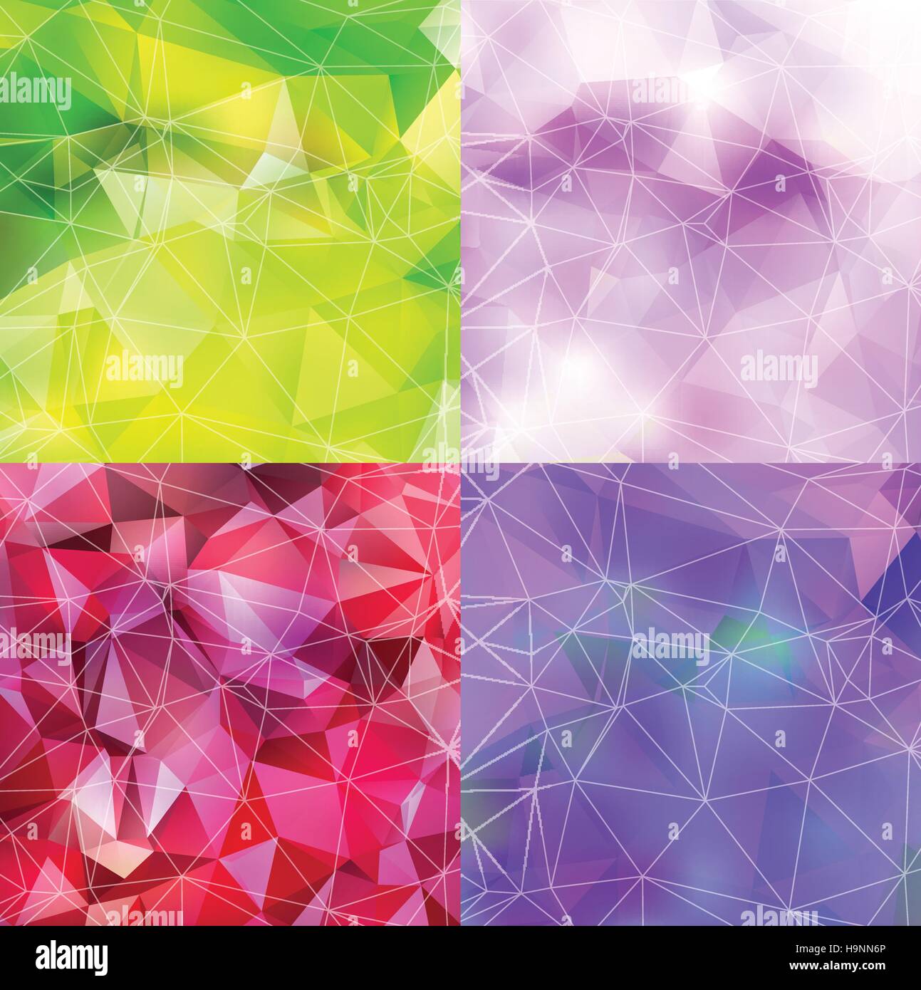 Abstract triangle backgrounds - vector set for design Stock Vector ...
