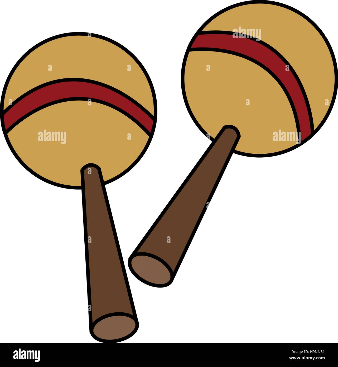 Isolated maraca instrument design Stock Vector Image & Art - Alamy