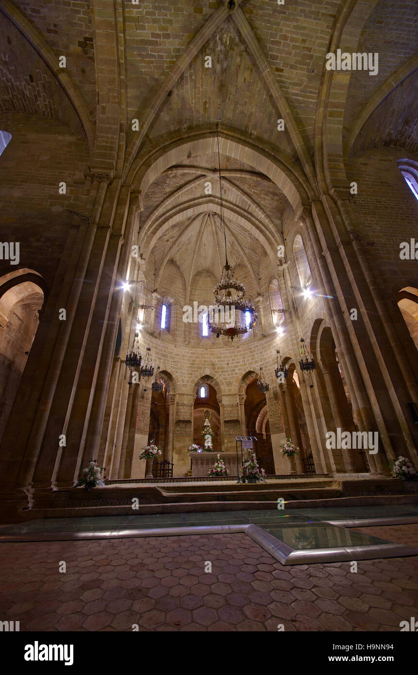 Monasterio de Veruela / Veruela Abbey, Aragon, Spain - Interior of Church of Our Lady / Iglesia ...