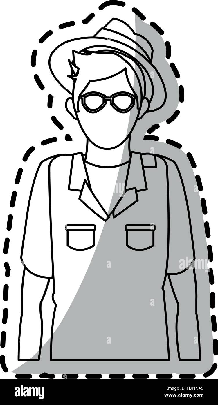 Isolated tourist man design Stock Vector Image & Art - Alamy