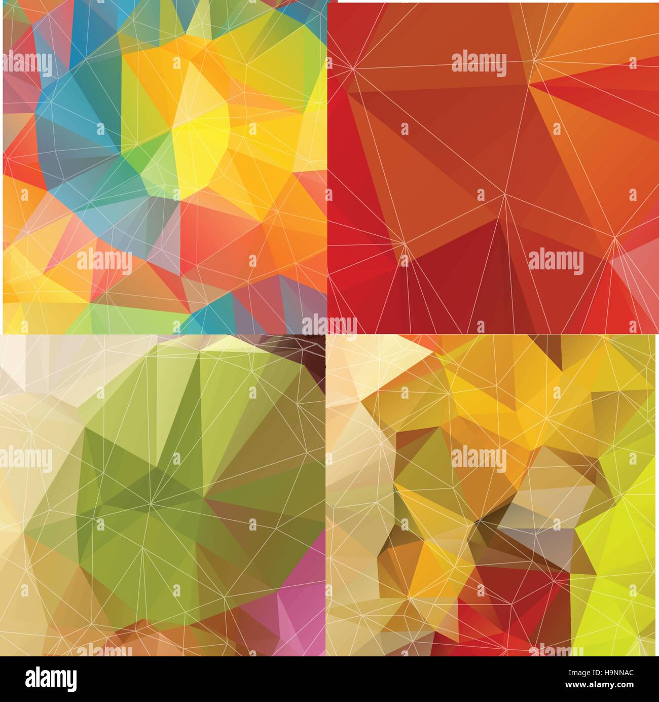 Abstract triangle backgrounds - vector set for design Stock Vector ...