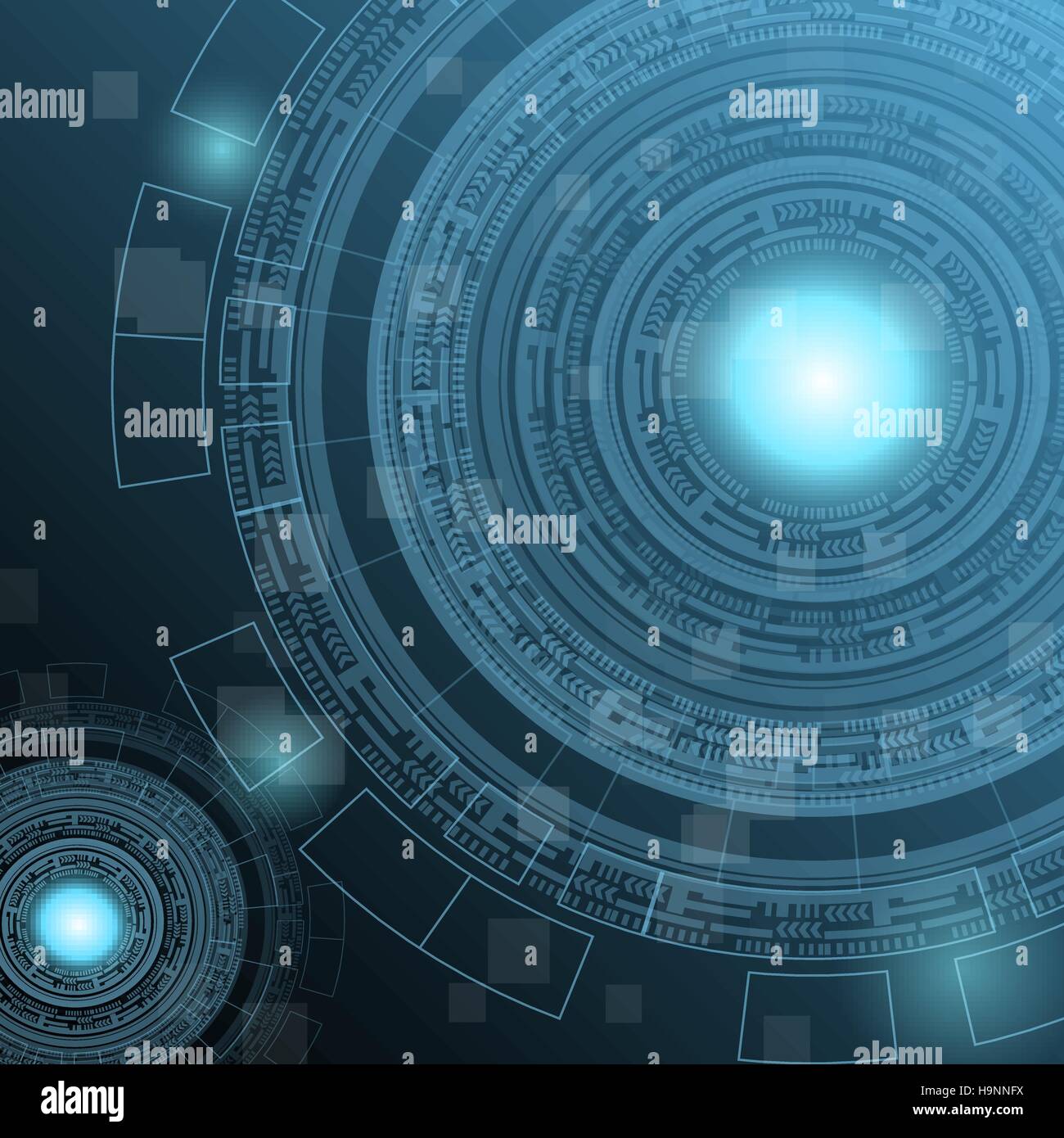 Abstract dark green technology futuristic background, stock vector ...