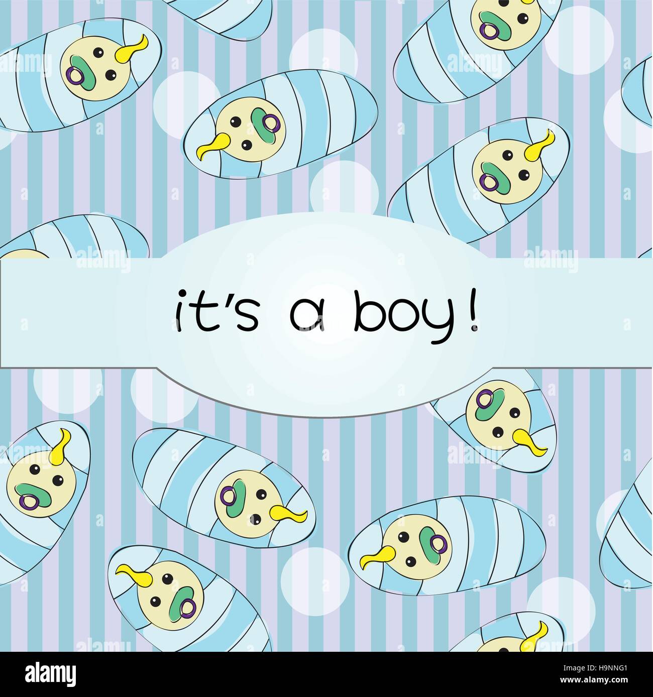 Baby boy seamless pattern background - vector illustration for card ...