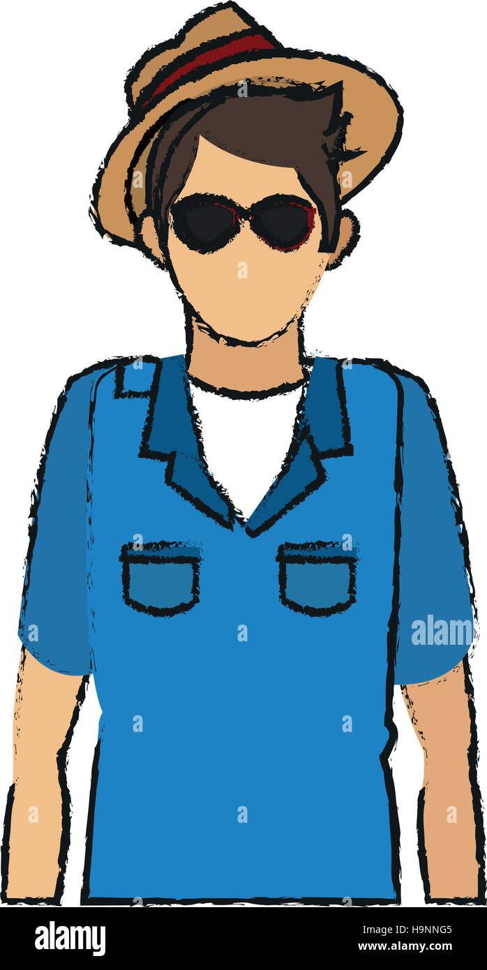 Isolated tourist man design Stock Vector Image & Art - Alamy
