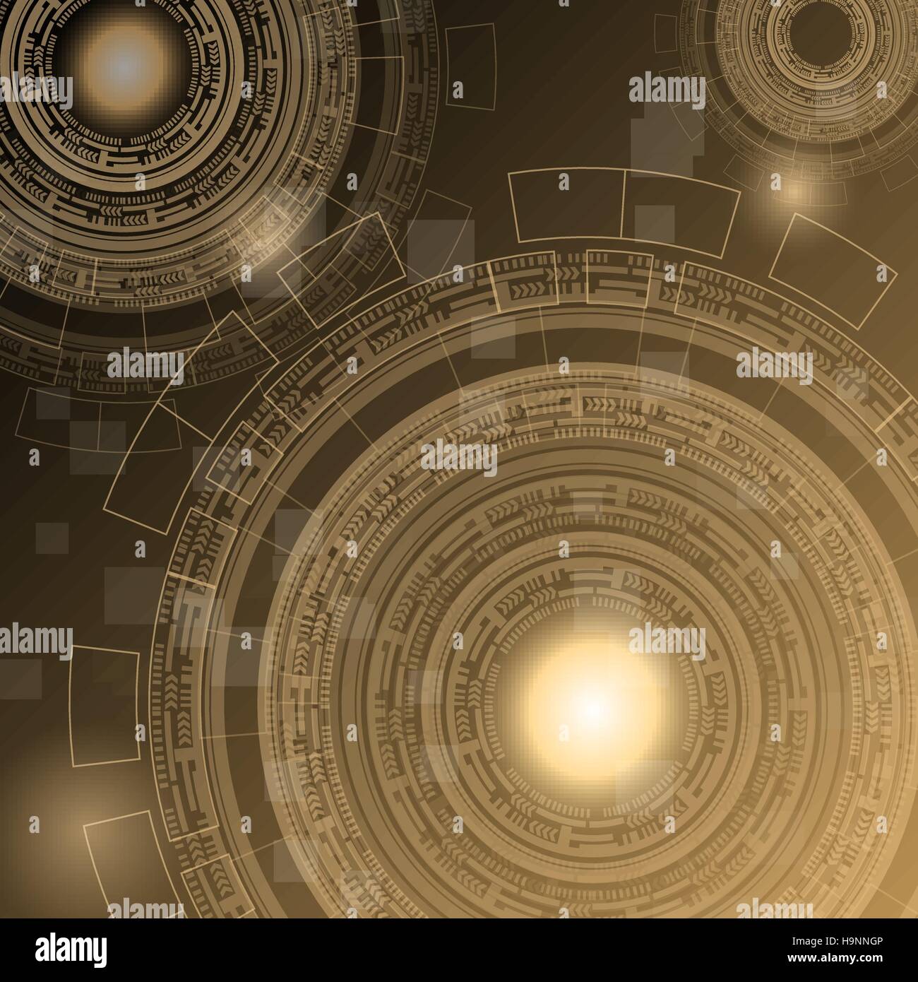 Abstract dark brown technology futuristic background, stock vector ...