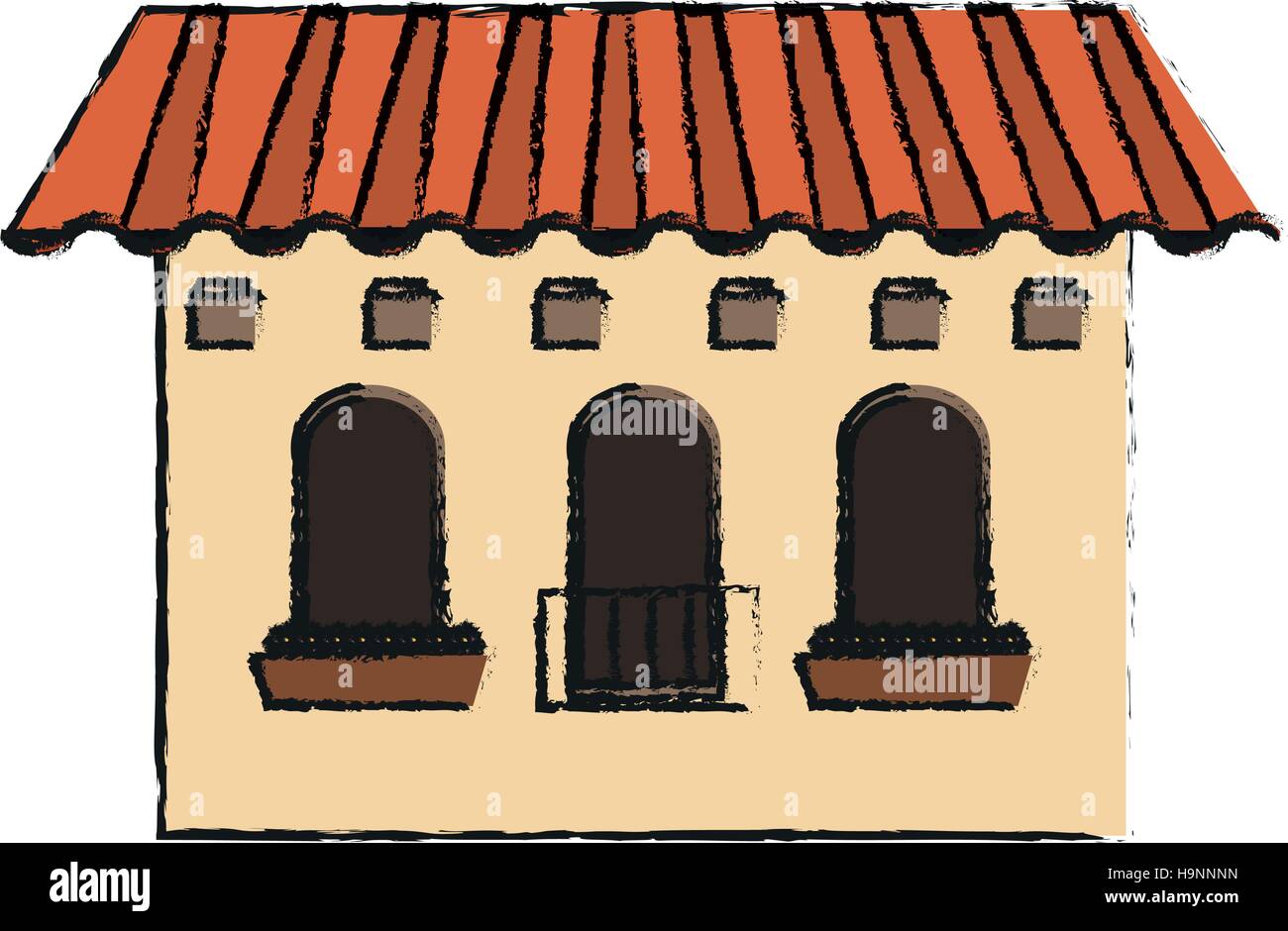 Isolated mexican building design Stock Vector Image & Art - Alamy