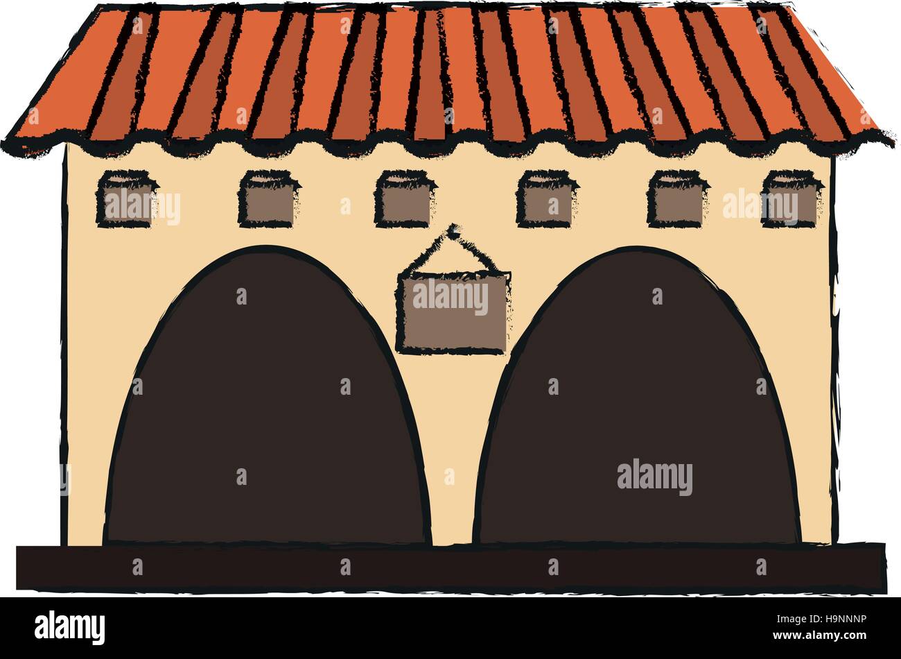 Isolated mexican building design Stock Vector Image & Art - Alamy