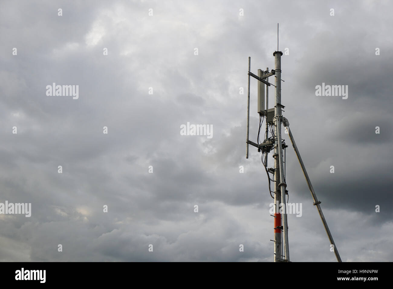 Signal tower or Satellite and beautiful sky with light Stock Photo - Alamy