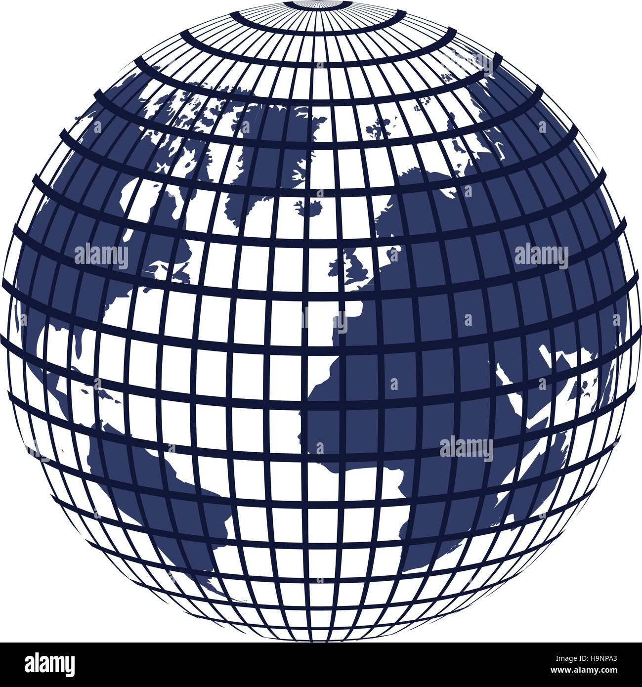 Global sphere icon. Global communication internet and connectivity ...