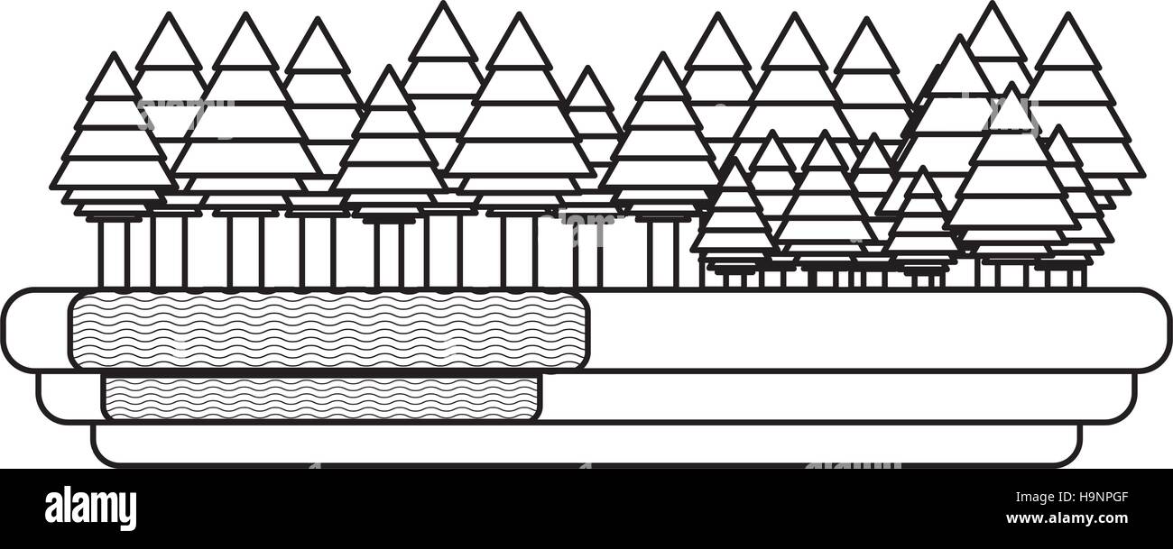 Dreamy forest scene Stock Vector Images - Alamy