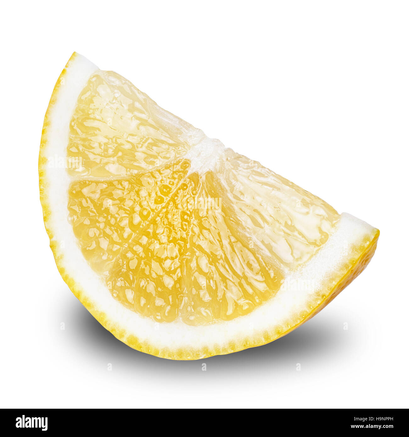 Slice of lemon fruit isolated with clipping path Stock Photo - Alamy