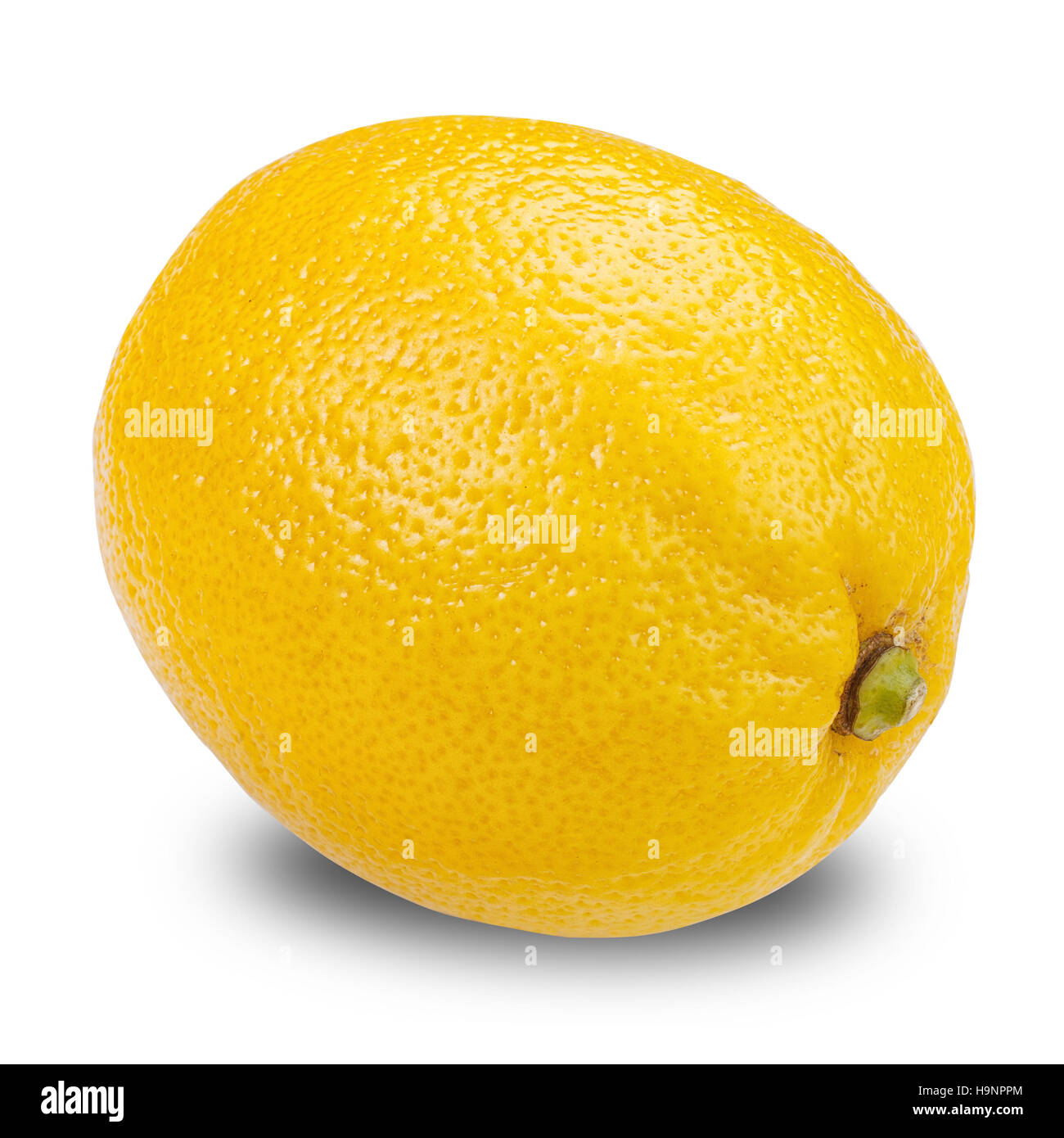 Fresh ripe lemons isolated on white background Stock Photo - Alamy