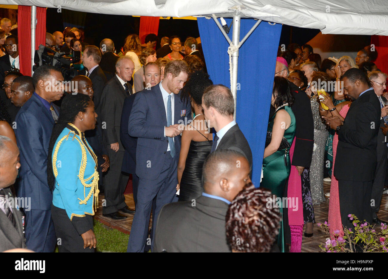Prince Harry attends a reception hosted by the Governor General, Her ...