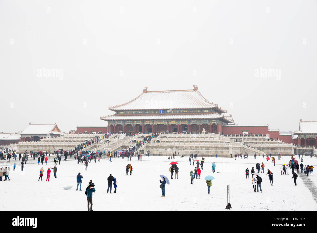 The Forbidden City during a snow in Beijing, China Stock Photo - Alamy