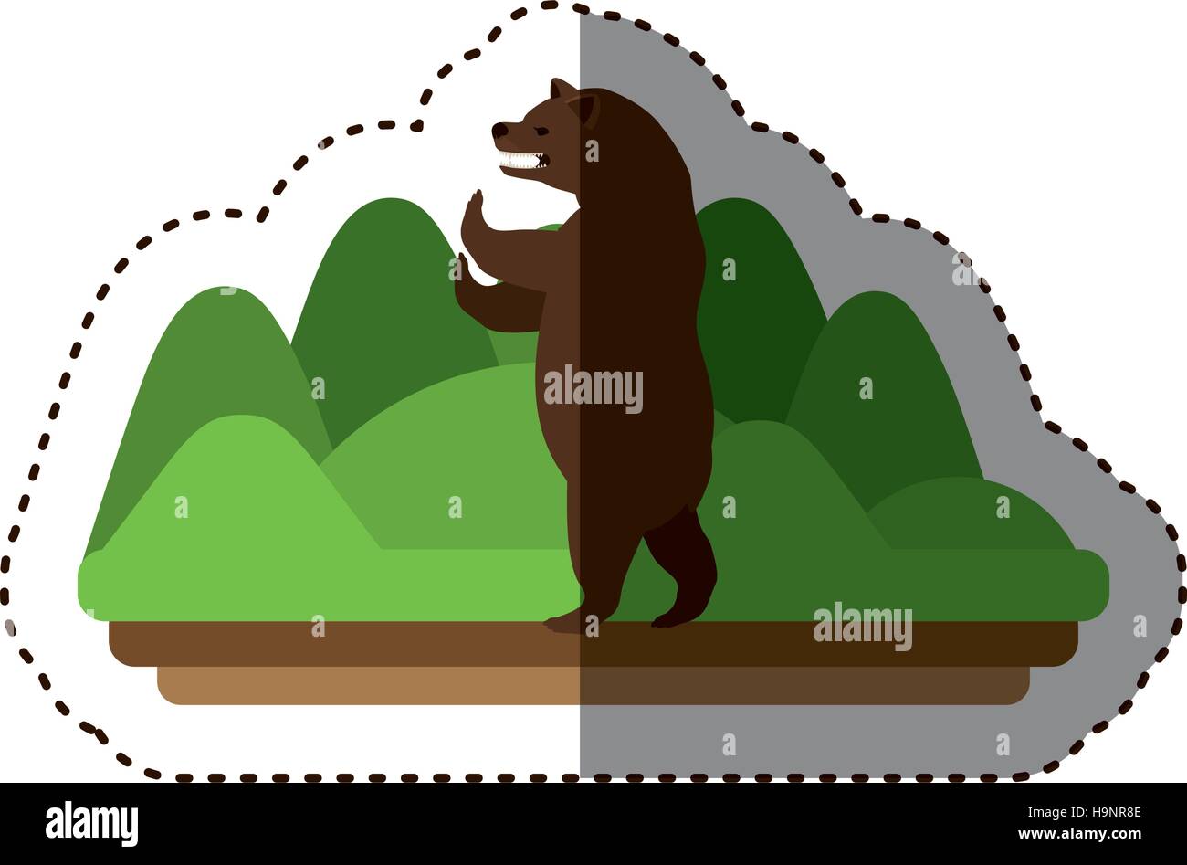 Isolated bear animal design Stock Vector Image & Art - Alamy