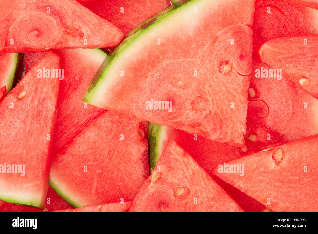 Watermelon fresh slices texture background Stock Photo - Alamy