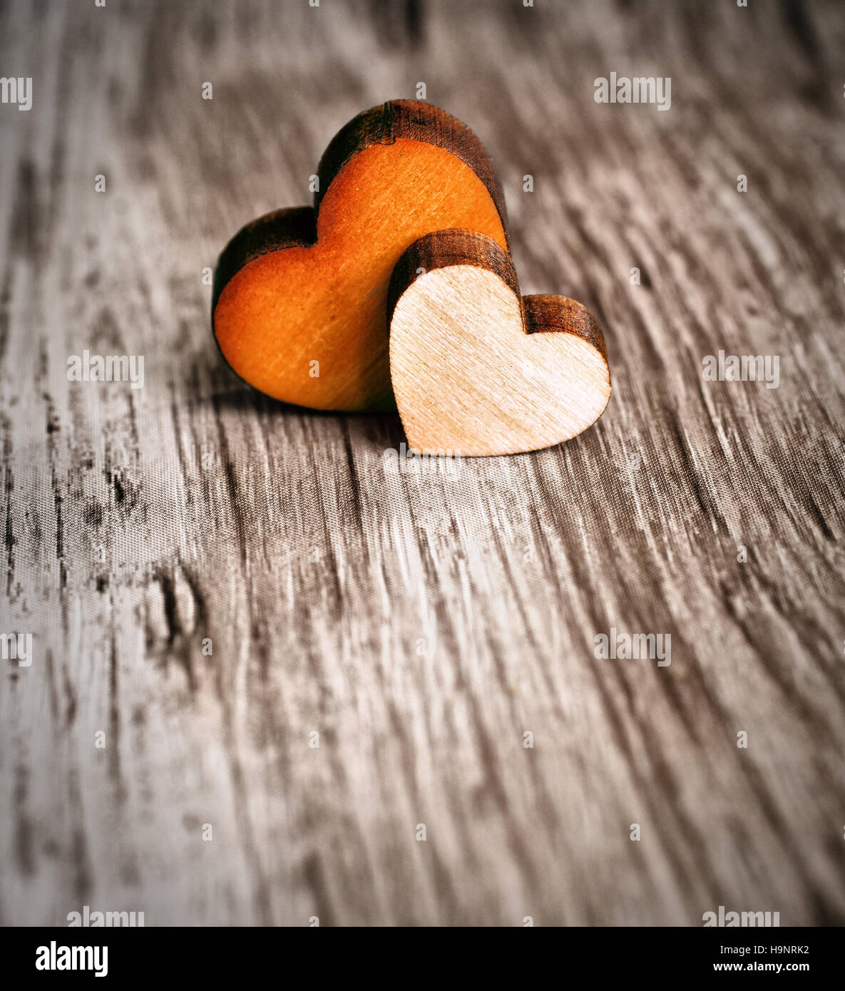 Two hearts wood nature hi-res stock photography and images - Alamy
