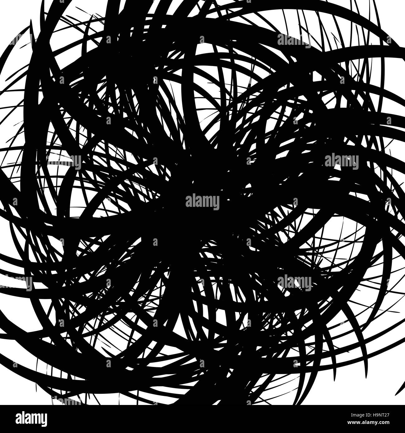 Chaotic Random Curved Lines Abstract Artistic Pattern Background Stock Vector Image And Art Alamy