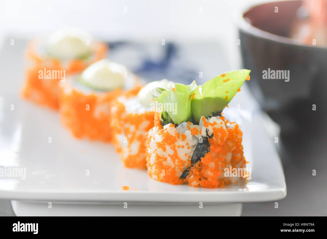 California Maki dish, Japanese food Stock Photo - Alamy