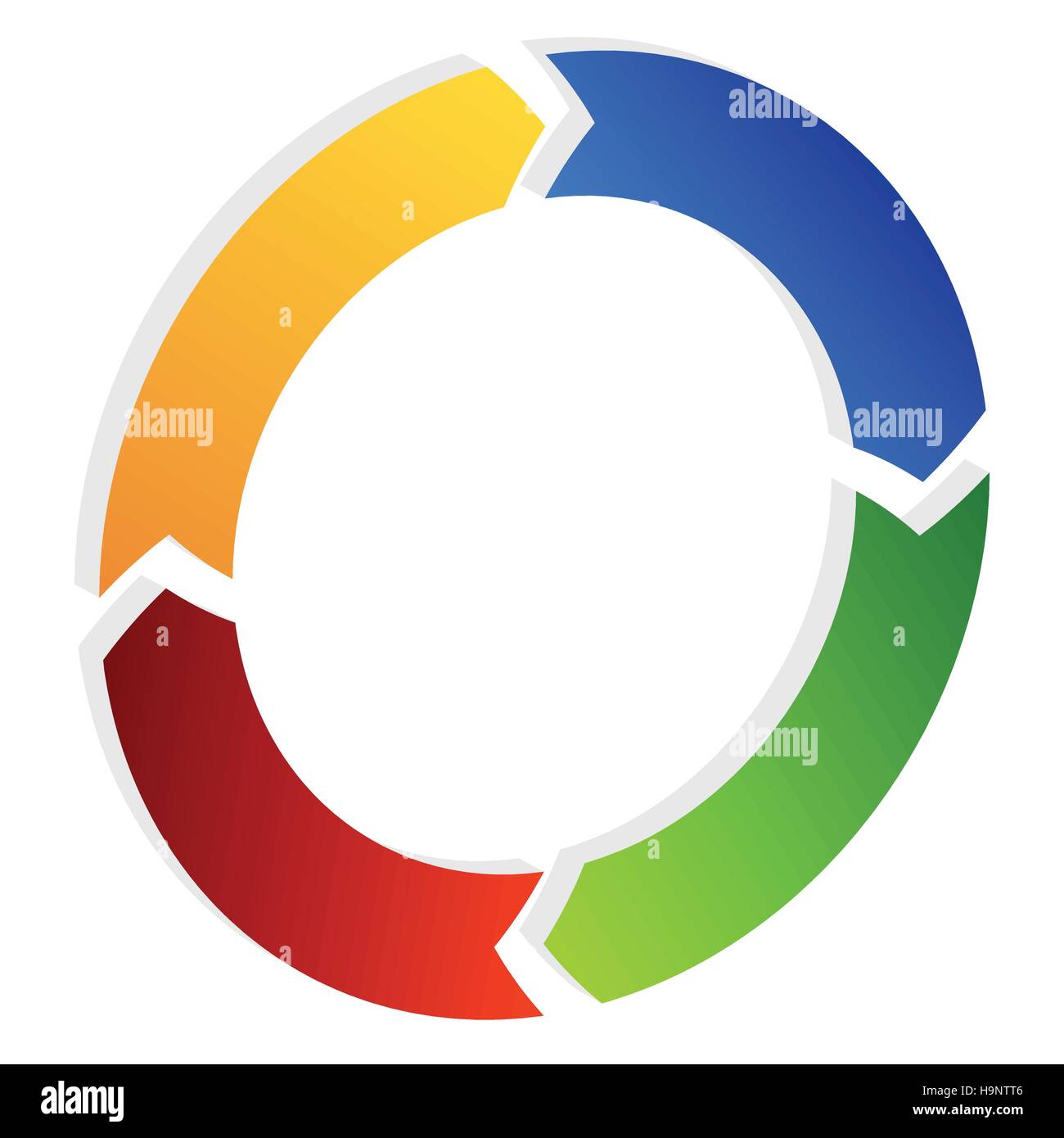 Segmented circle arrow. Circular arrow icon. Process, progres, rotation icon Stock Vector Image ...