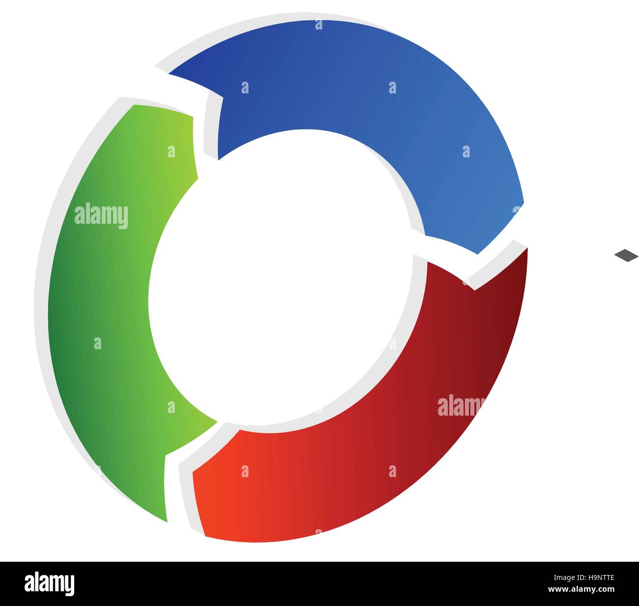 Segmented circle arrow. Circular arrow icon. Process, progres, rotation icon Stock Vector Image ...