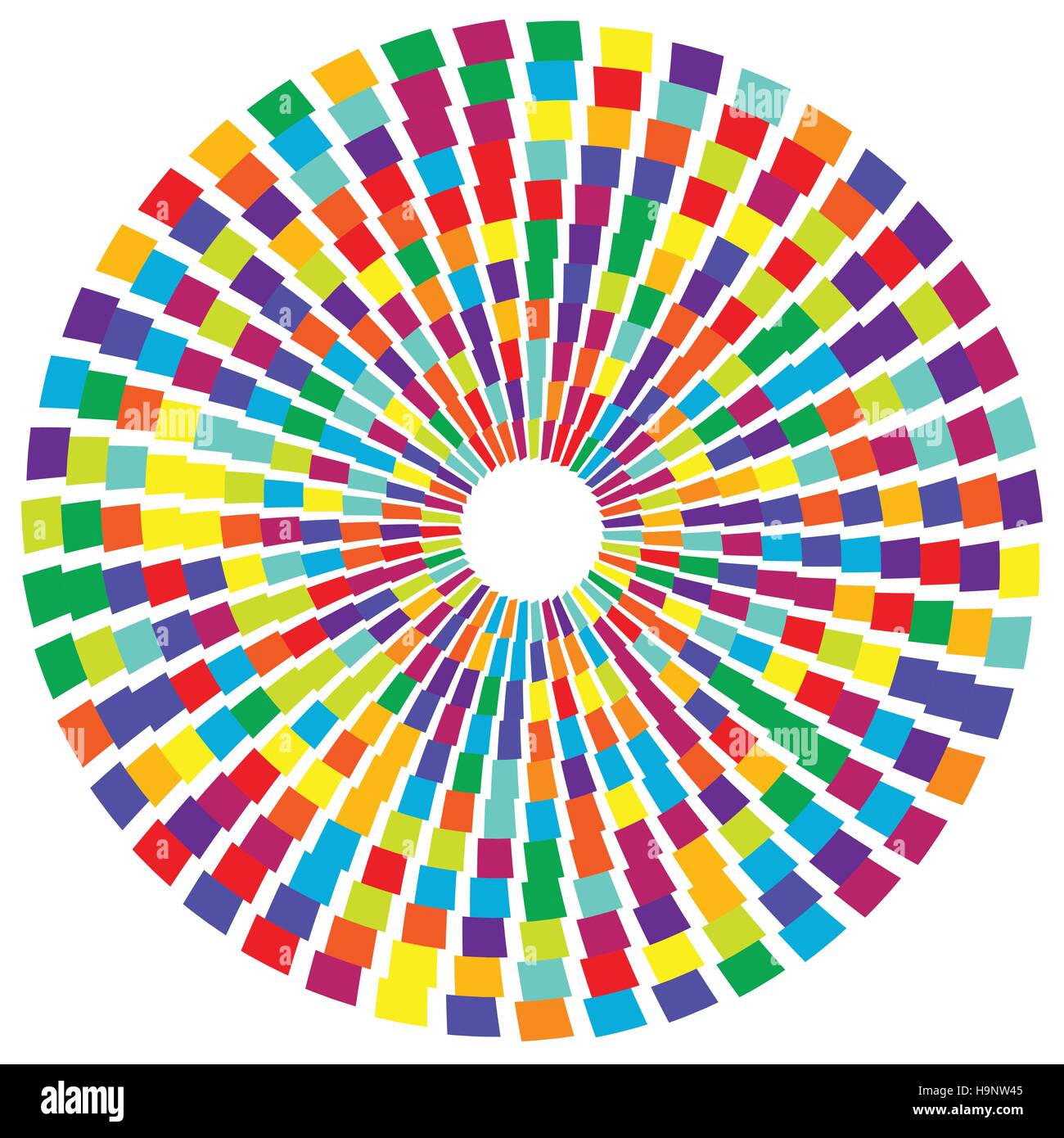 Colorful radial circular element. Multicolor geometric circle of ...