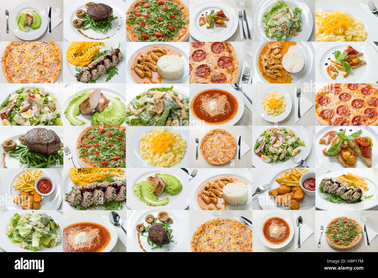 Variety Of Food Dishes