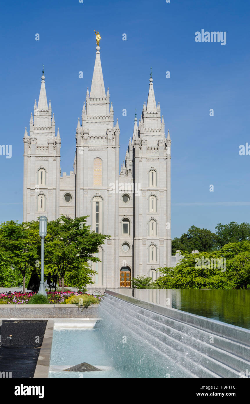Salt Lake Temple, Temple Square, Salt Lake City, Utah, USA Stock Photo ...
