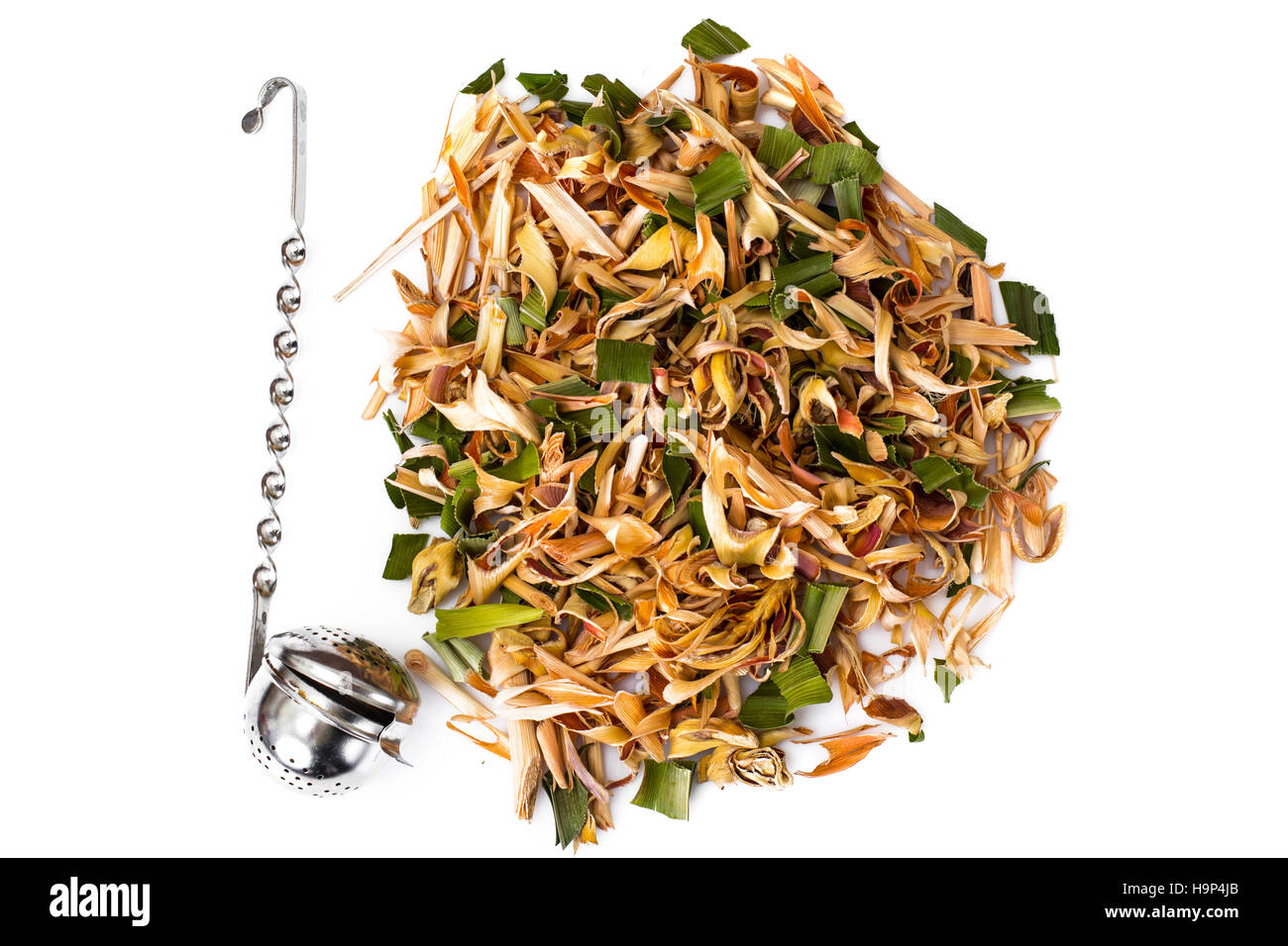 Wonderful Thai herbal tea with Pandan and Lemongrass. Studio Photo ...