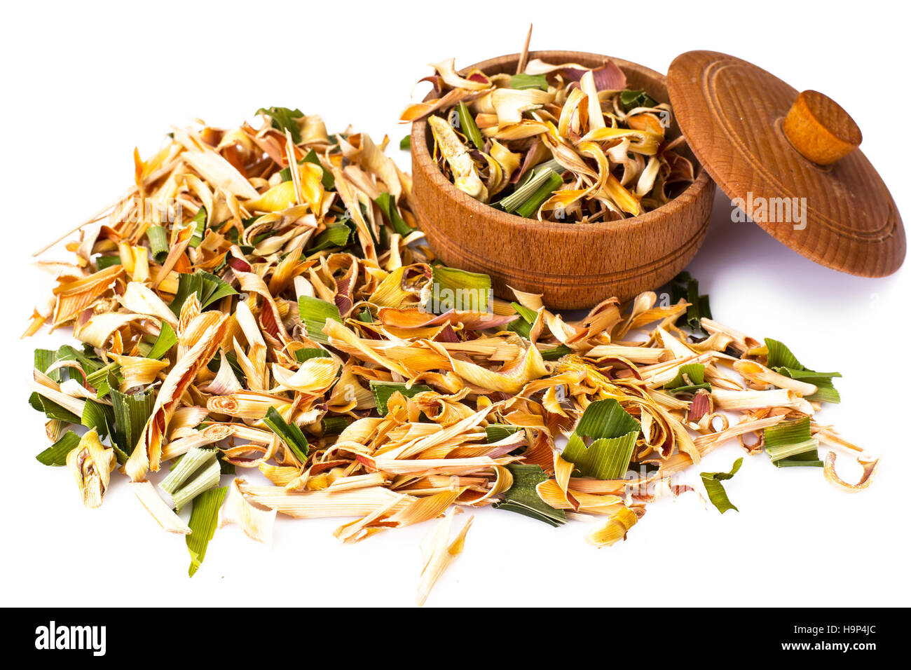 Wonderful Thai herbal tea with Pandan and Lemongrass. Studio Photo ...