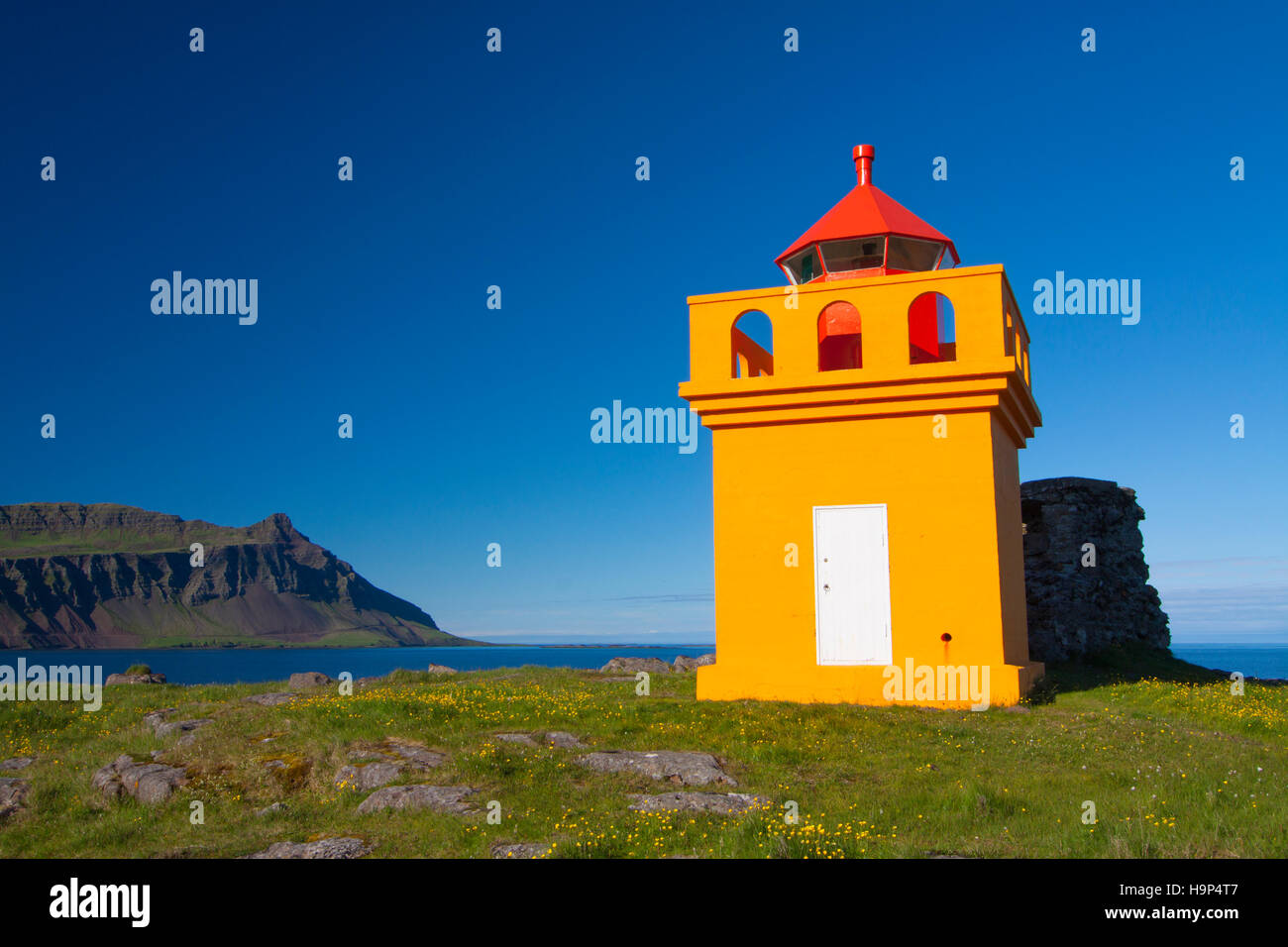 Lighthouse in Iceland Stock Photo - Alamy