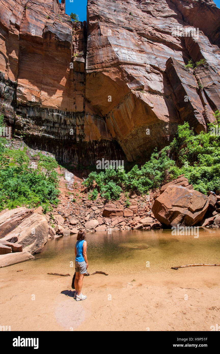 Emerald Pool, Zion National Park, Utah, USA. (MR Stock Photo - Alamy