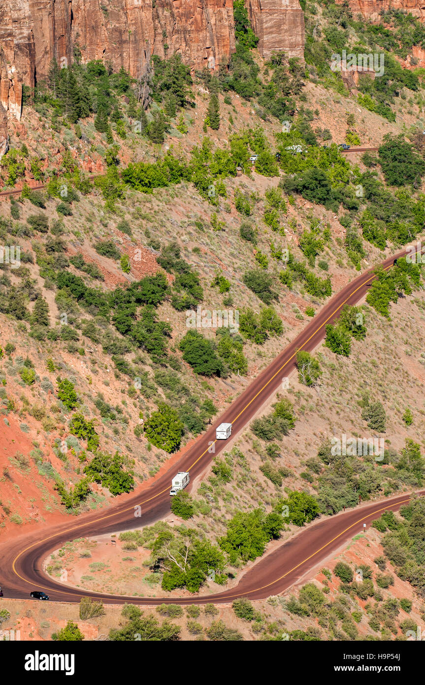 Highway switchbacks hi-res stock photography and images - Alamy