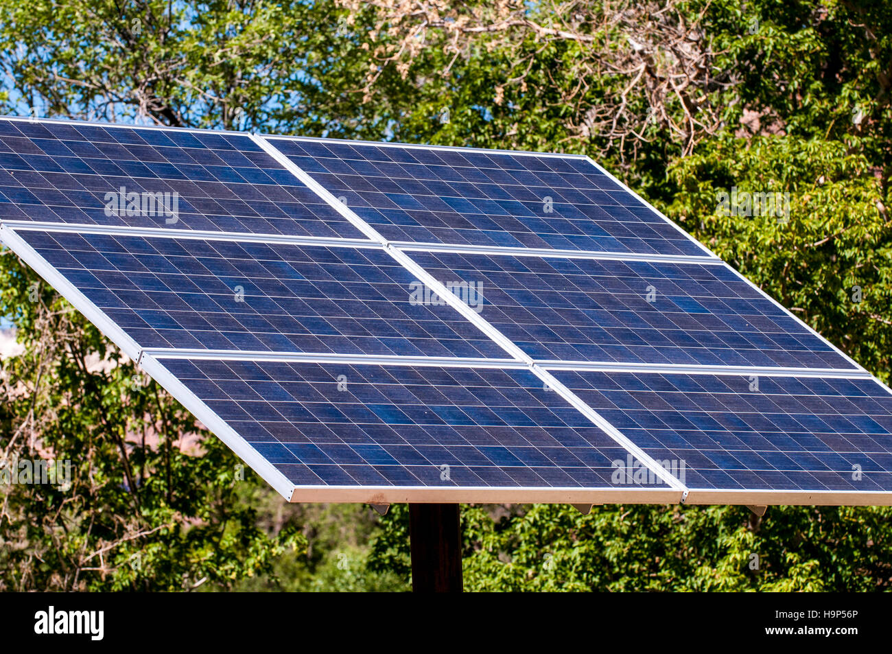 Solar panels, Springdale, Zion National Park, Utah, USA Stock Photo - Alamy